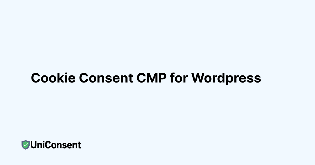 Cookie Consent CMP for Wordpress (GDPR and CCPA)